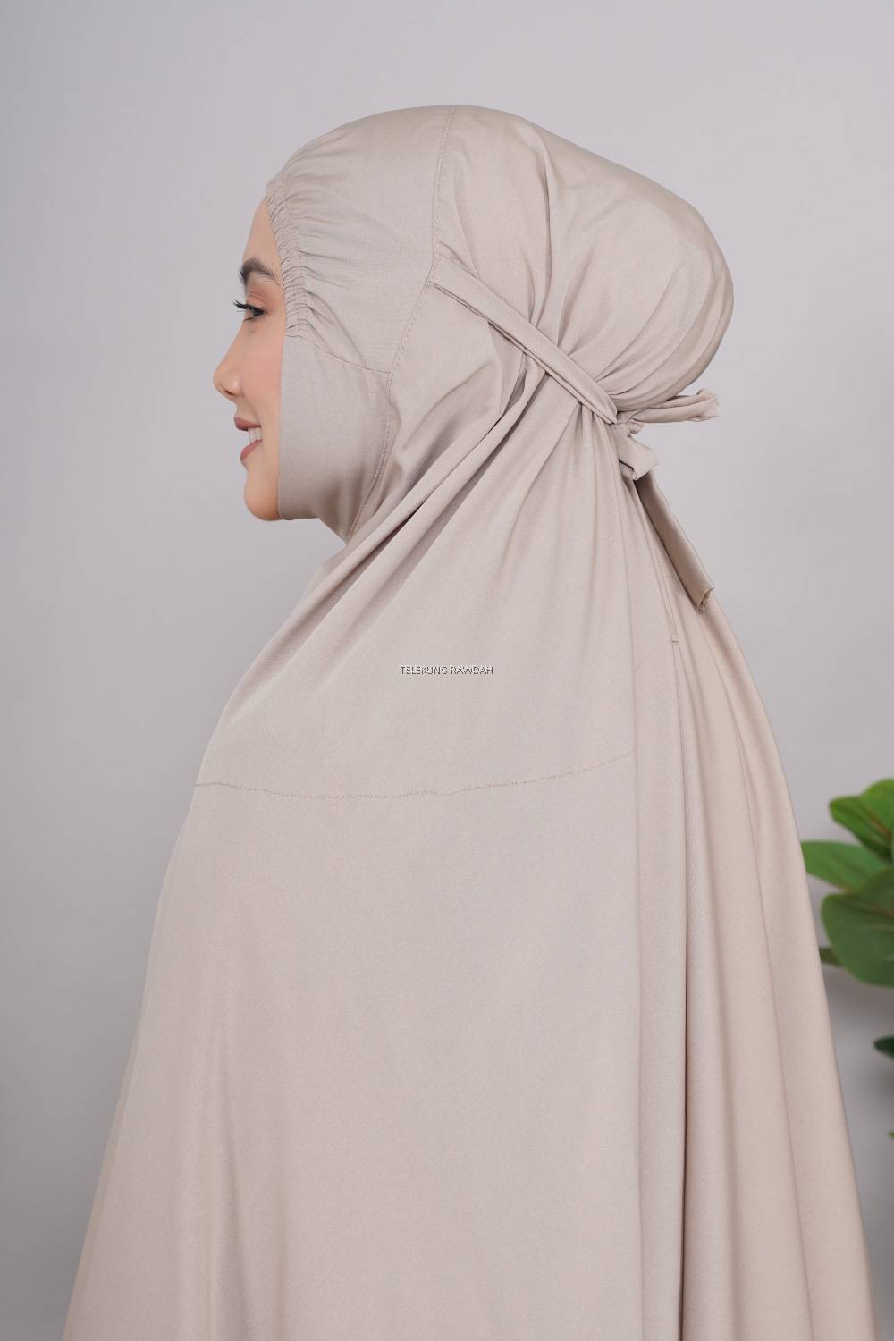 Telekung Rawdah Dafina In Peanut